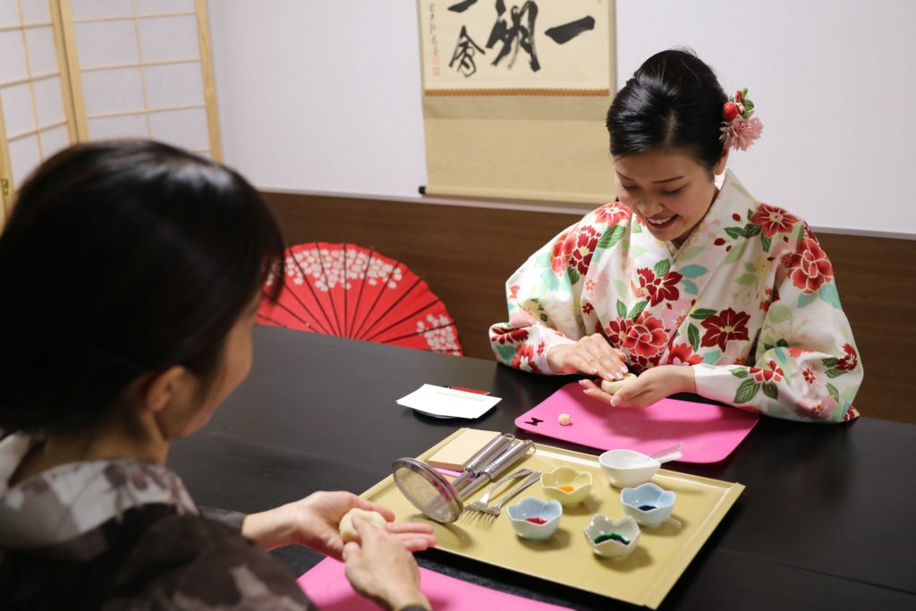 Sweets Making & Kimono Tea Ceremony in OSAKA - Tea Ceremony Japan ...
